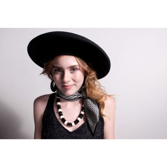 Vintage Taiwan | Accessories | Plateau New Look Wide Brim Black Hat ...